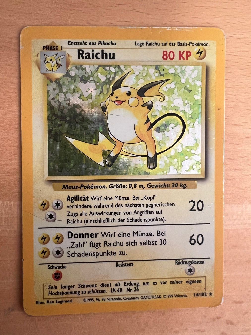 Pokemon TCG 🔥 RAICHU HOLO BASE SET 1999 (Gebraucht) in St. Gallen für ...