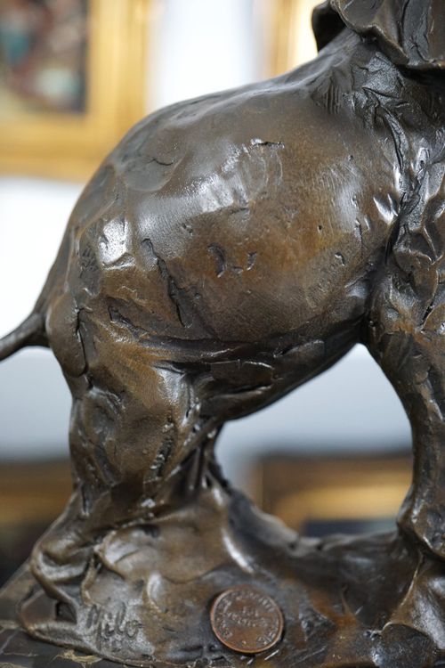 IMPOSANTER BRONZE ELEFANT SKULPTUR STATUE BRONZEFIGUR (Gebraucht) in Vettweiß für CHF 279 – mit ...