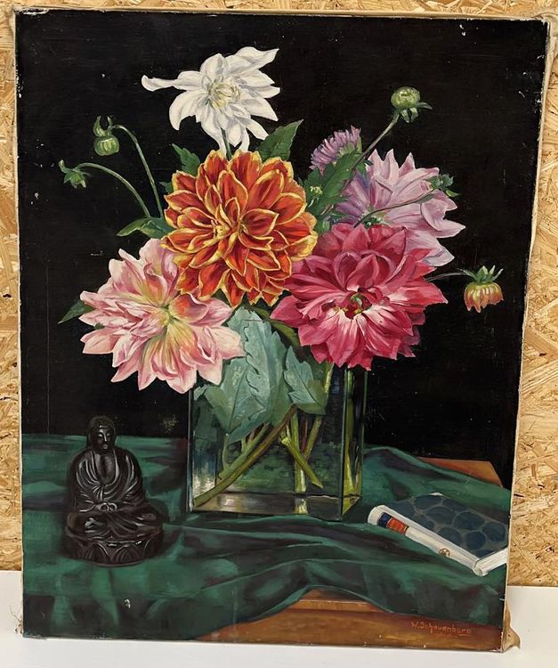 Gemälde Stilleben signiert Walter Schauenberg (ID L18) (Gebraucht) in Gelterfingen für CHF 21 ...