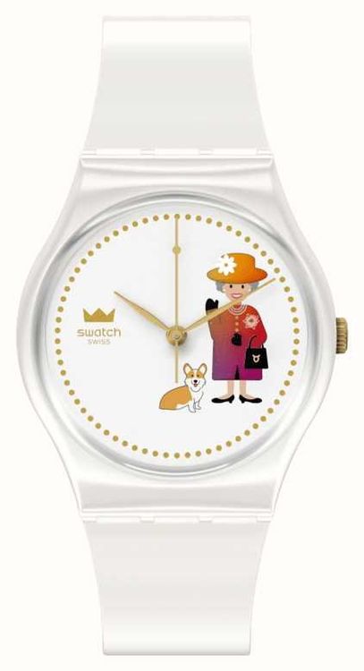 SWATCH REINE ELIZABETH JUBILEE HOW MAJESTIC (Neu und originalverpackt ...