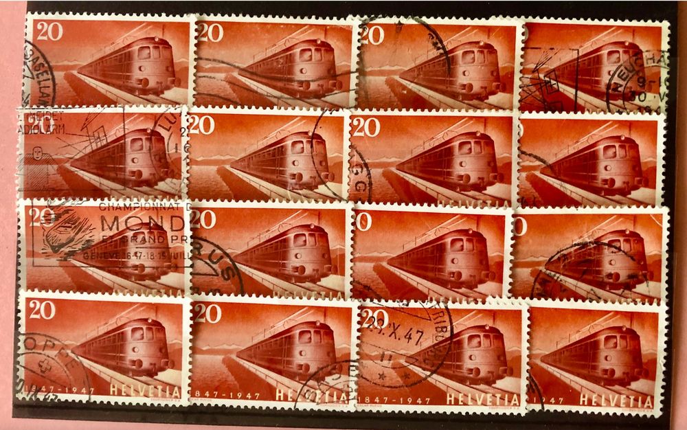 Nr.279 Gotthardschnellzug 1947 100 Jahre Schweizer (Gebraucht) in Aarau für CHF 1.5 – mit ...