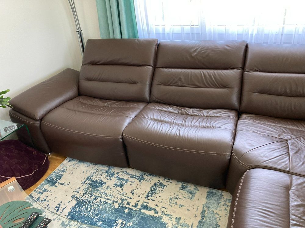 Sofa aus Leder mit elektrischer Relax-Funktion (Gebraucht) in Affoltern am Albis für CHF 81 ...