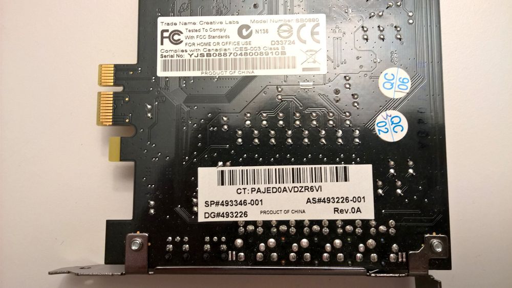 Creative Sound Blaster X-Fi Titanium SB0880 PCI-Express 7.1 (Gebraucht ...