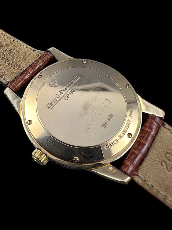 Girard Perregaux GP 90 World Time 18k Gold 38mm *U362 | Kaufen auf Ricardo