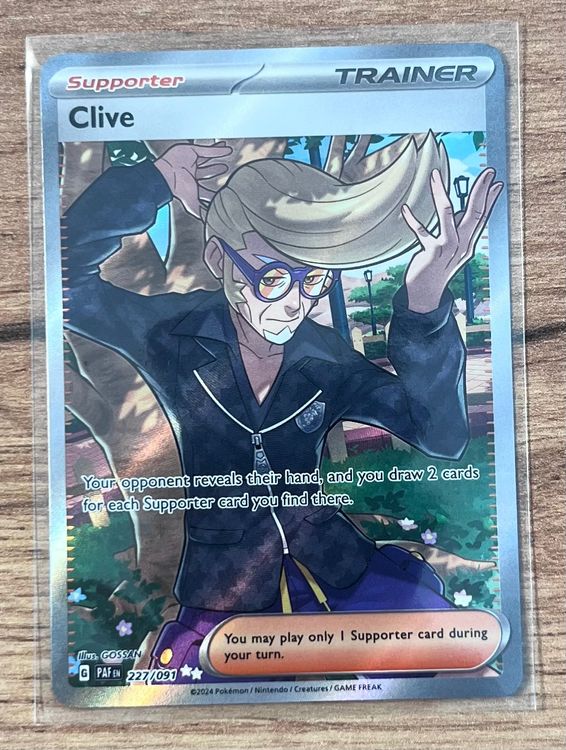 Clive FULL ART Pokemon Paldean Fates PAF 227/091 (Gebraucht) in ...