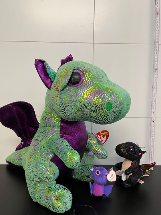 Glubschi "Drachen": ty Cinder 40cm, ty Anora, ty Levi :-) (Gebraucht ...