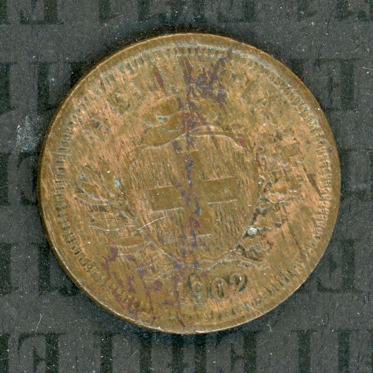 CHF___0.01 1902 -ss 1 Rappen (Gebraucht) in Widnau für CHF 85 – mit Lieferung auf Ricardo kaufen