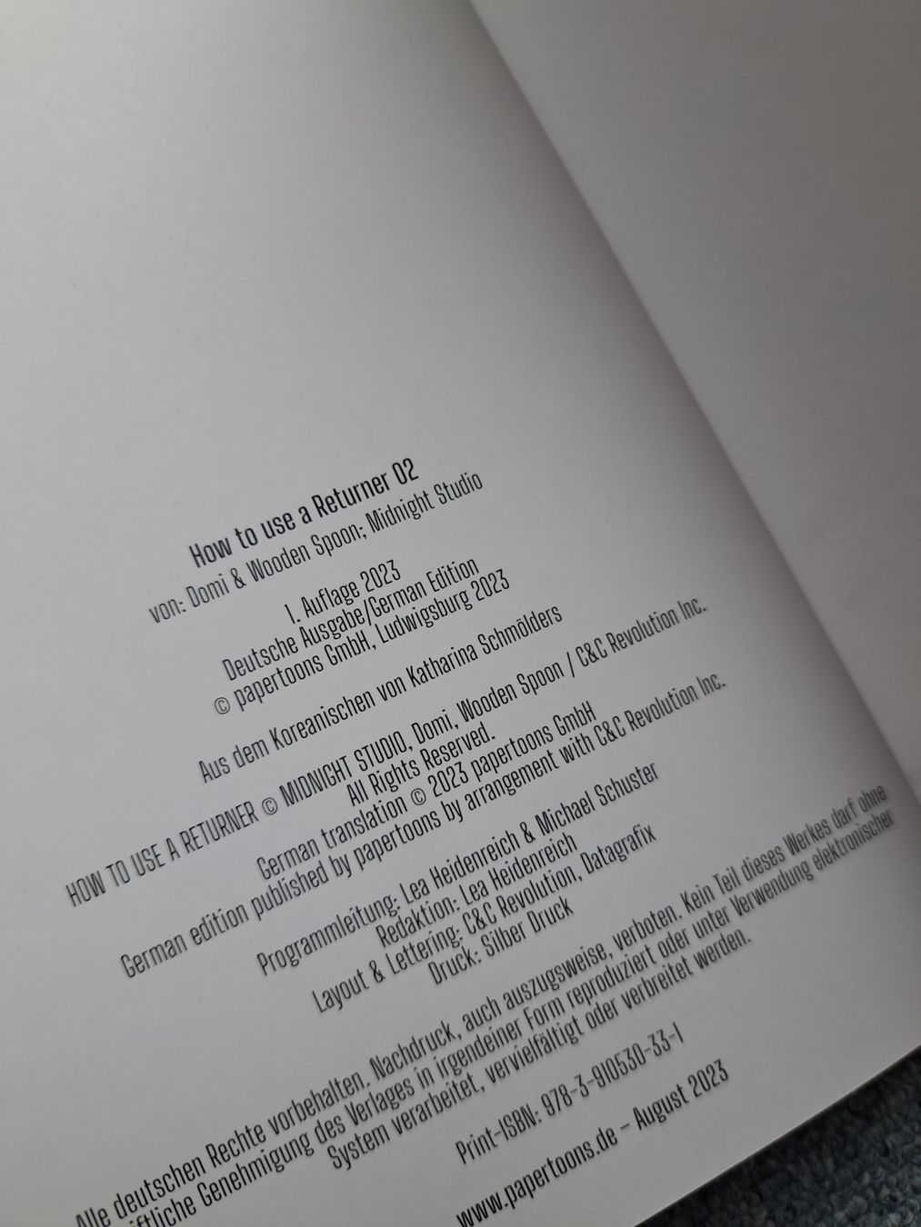 How to use a Returner 1,2 Manhwa, Manga 1.Auflage (Gebraucht) in ...