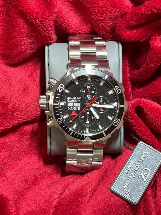 Herrenarmbanduhr Bison Nr. 1. Neu nie getragen Automatic (Neu und originalverpackt) in Adliswil ...