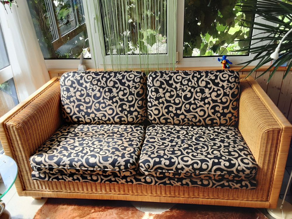 Ratan Sofa 2er (Gebraucht) in für CHF 150 – nur Abholung auf Ricardo kaufen
