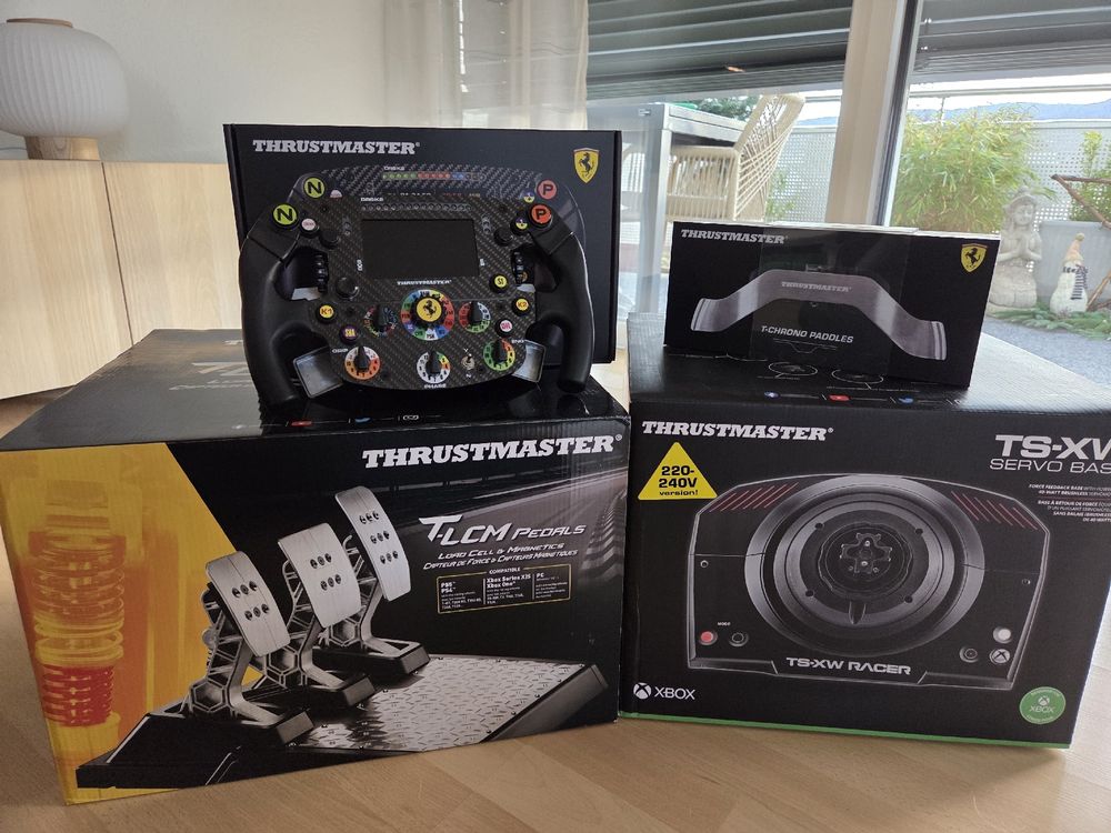 Thrustmaster TS-XW Servo Base mit Lenkrad und Pedals (Gebraucht) in Dottikon für CHF 300 – nur ...