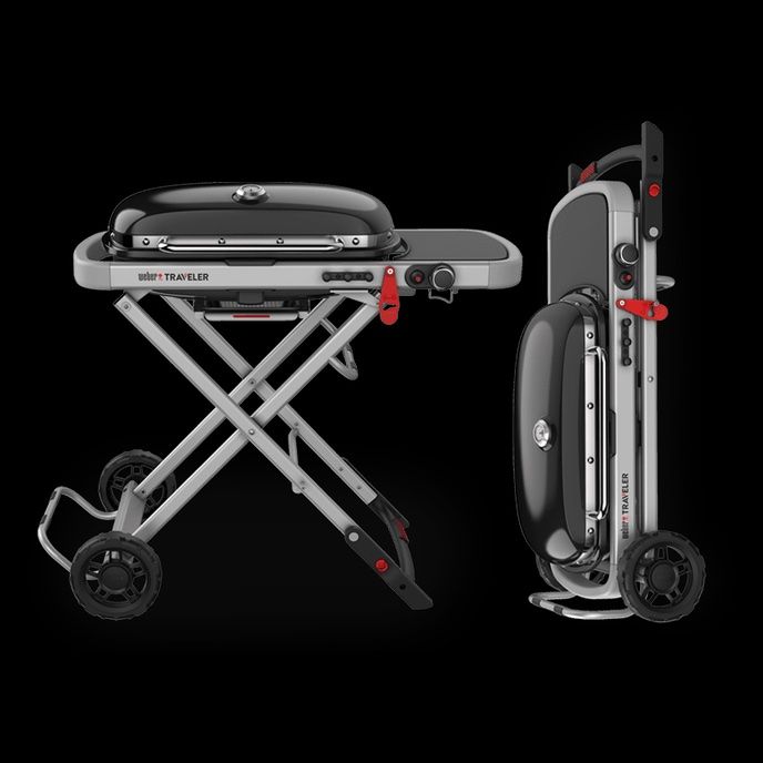 Weber Traveler-neu-Schutzhülle, Grillplatte und Gas-Adapter | Kaufen ...