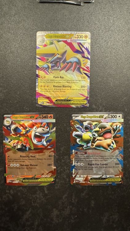 Pokemon Karten Mega EX Trio! Selten & Top Zustand! (Neu (gemäss ...