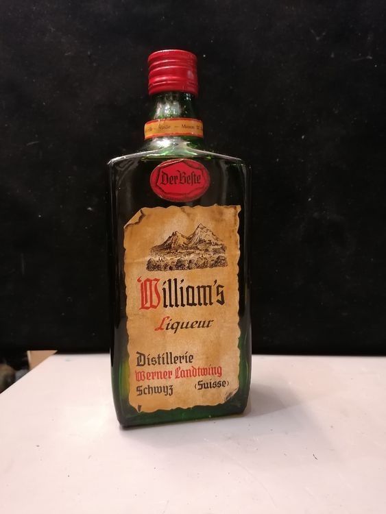 Liqueur William's vintage bouteille verre collector (Neuf (Voir ...