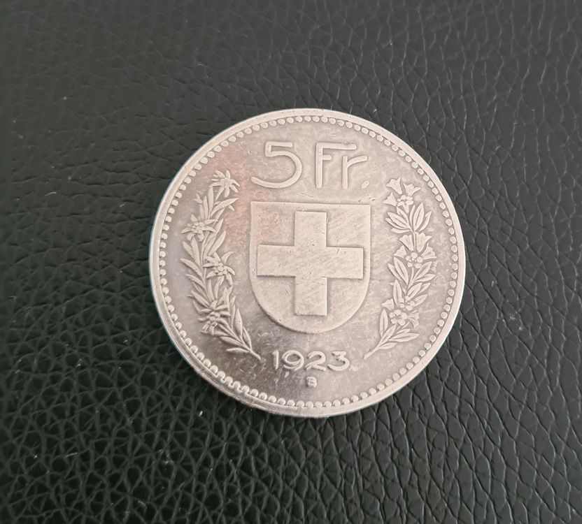 5 Franken 1923, silber (Gebraucht) in Weiach für CHF 40 – mit Lieferung ...