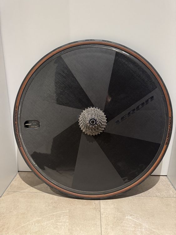 Carbon Disc Wheel RON w/ Shimano Cassette & Continental (Neu (gemäss ...