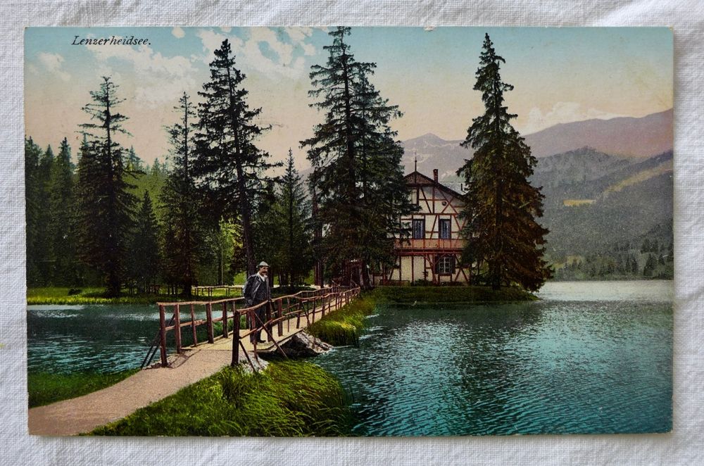 AK LENZERHEIDE GR, Heidsee, Brücke, belebt (Gebraucht) in Wallisellen für CHF 8 – mit Lieferung ...