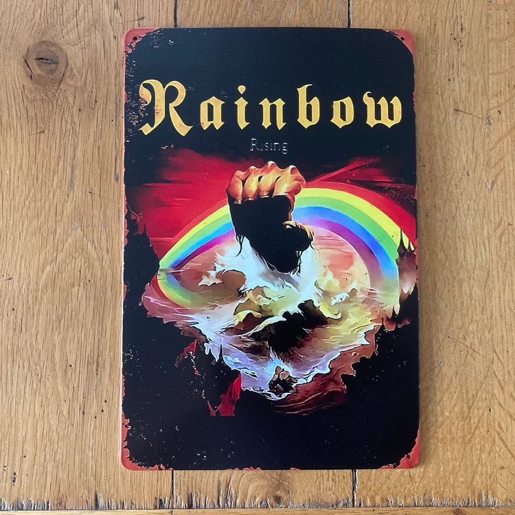 Blechschild 20x30cm RAINBOW Rising Dio Hard Heavy Retro Rost | Kaufen ...