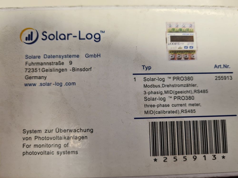 Solar-Log PRO380 Stromzähler | Kaufen auf Ricardo