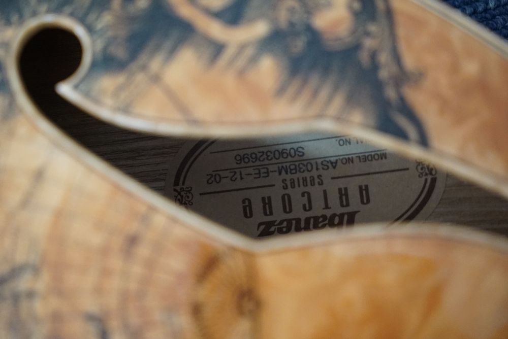 Ibanez Artcore Custom AS103 BM-NT-12-01 Burl Natural Gloss (Gebraucht ...
