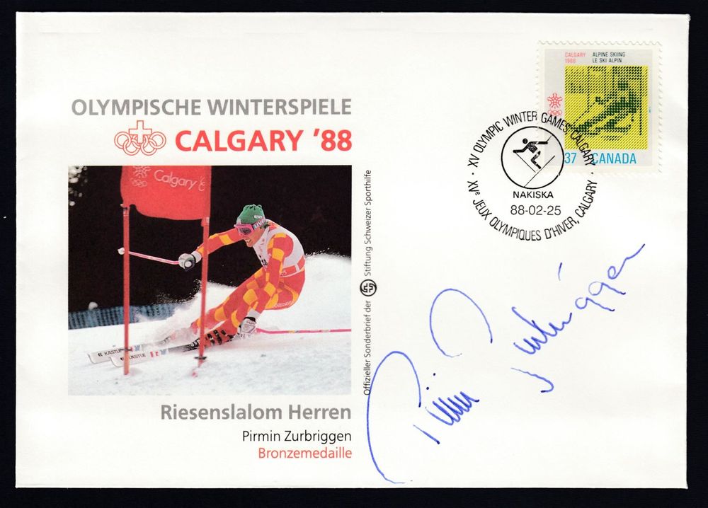 1988 Olyp. Winterspiele Riesensl. Herren (Gebraucht) in Elsau für CHF 1 ...