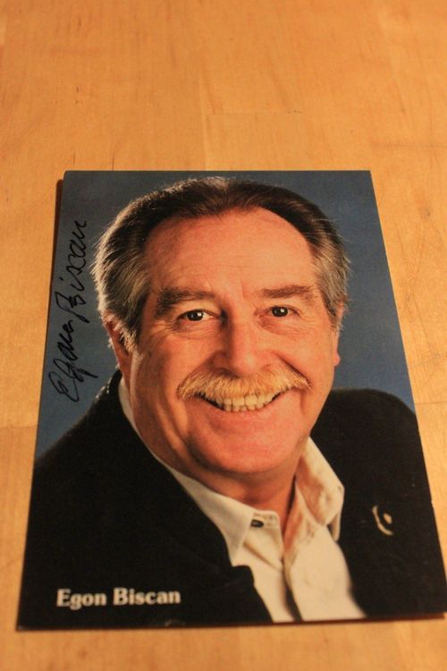 Originalautogramm Egon Biscan auf AK !! | Kaufen auf Ricardo