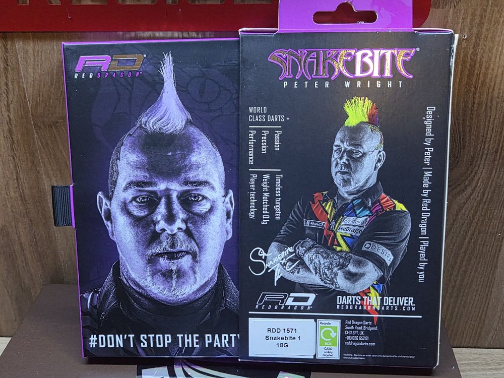 SOFTDarts Red Dragon Snakebite Peter Wright Darts, 18g!!! (Gebraucht ...