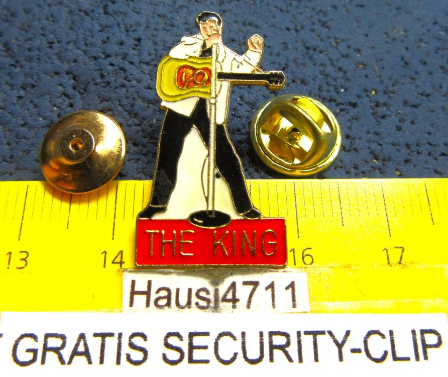 THE KING ON STASGE PIN ELVIS MIT SECURITY-CLIP (Gebraucht) in Ettingen ...