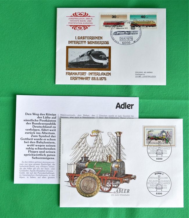 Couverts: 150 Jahre Deutsche Bahnen; erster IC (Neu (gemäss Beschreibung)) in Widen für CHF 40 ...