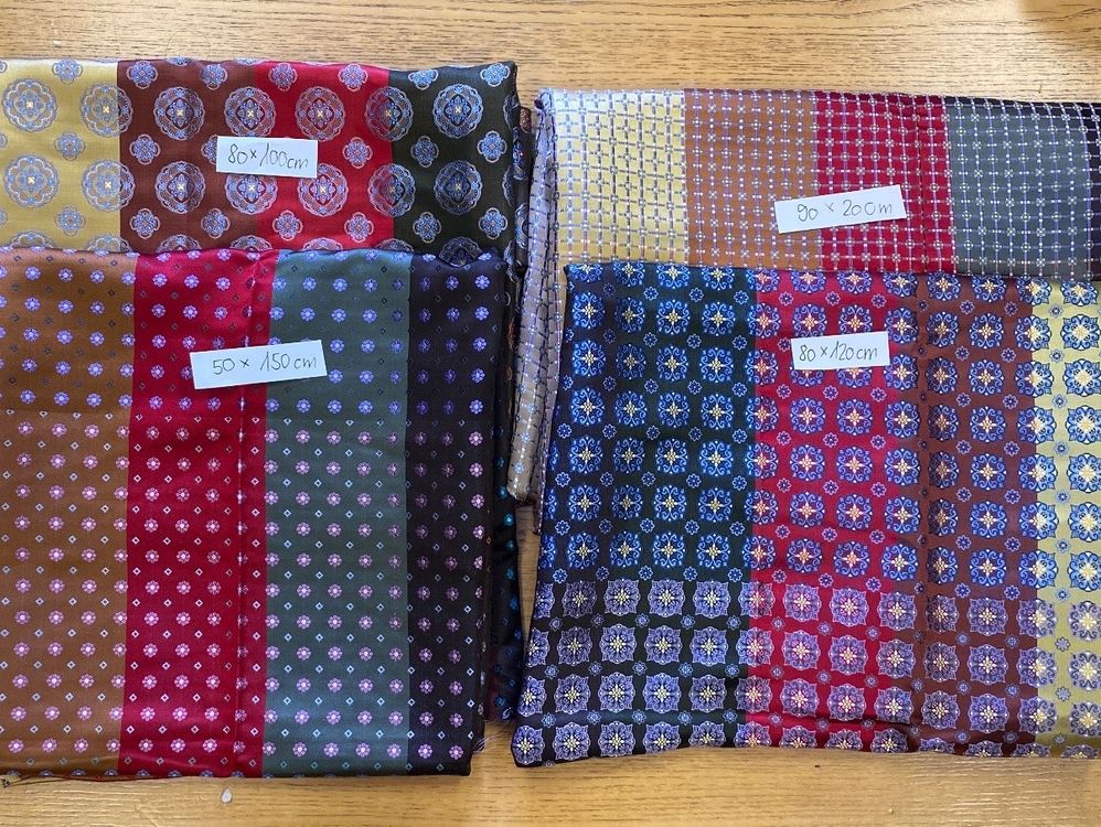 Stoffpaket Krawatten Musterstoff Seide? grosse Stücke | Kaufen auf Ricardo