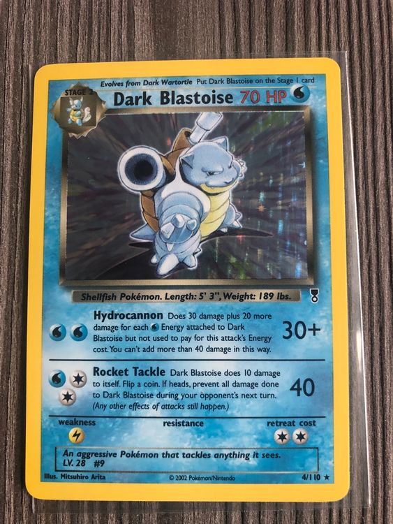 Dark Blastoise 4/110 Holo (Gebraucht) in Diepoldsau für CHF 50 – mit ...
