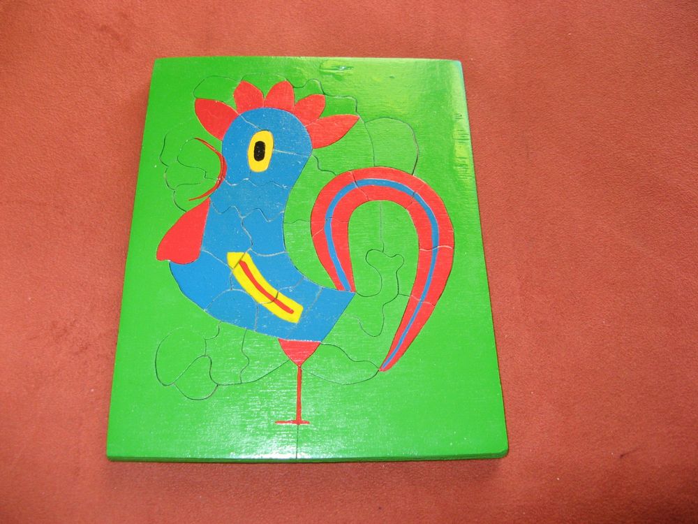 Puzzle aus Holz, Hahn | Kaufen auf Ricardo