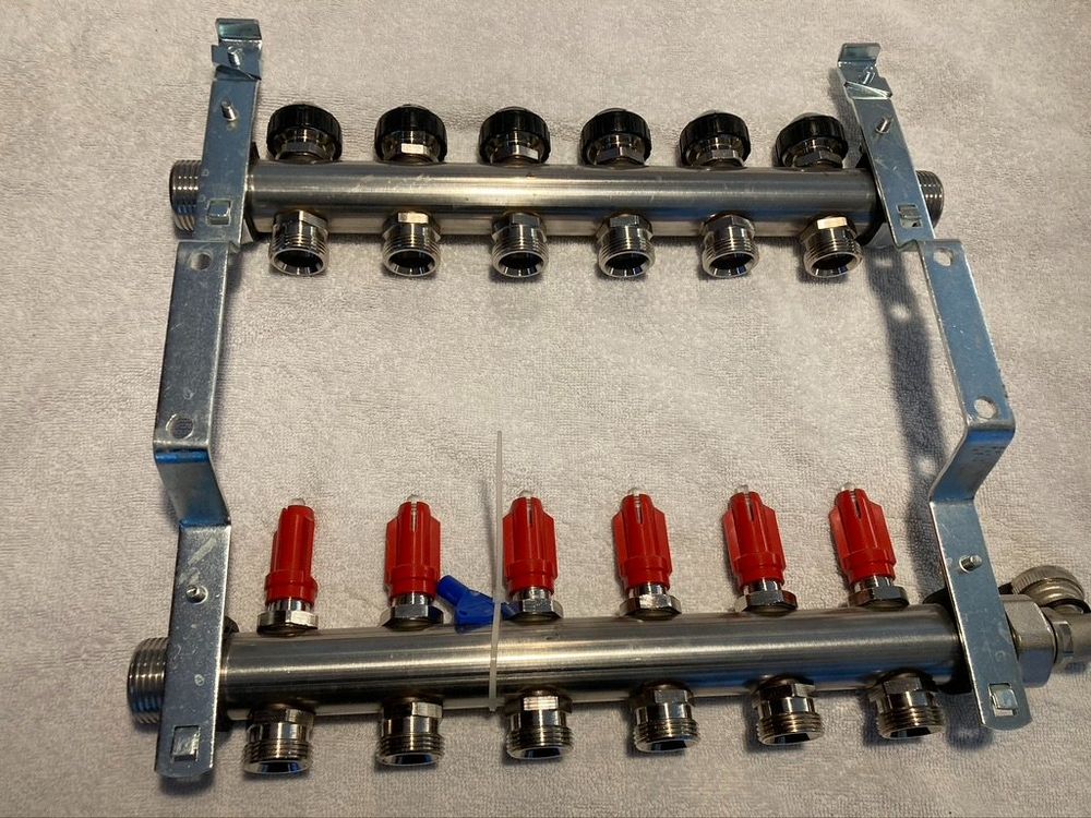 6-Fach Bodenheizungsverteiler Metaplast Heizkreisverteiler (Gebraucht) in Basel für CHF 109.95 ...