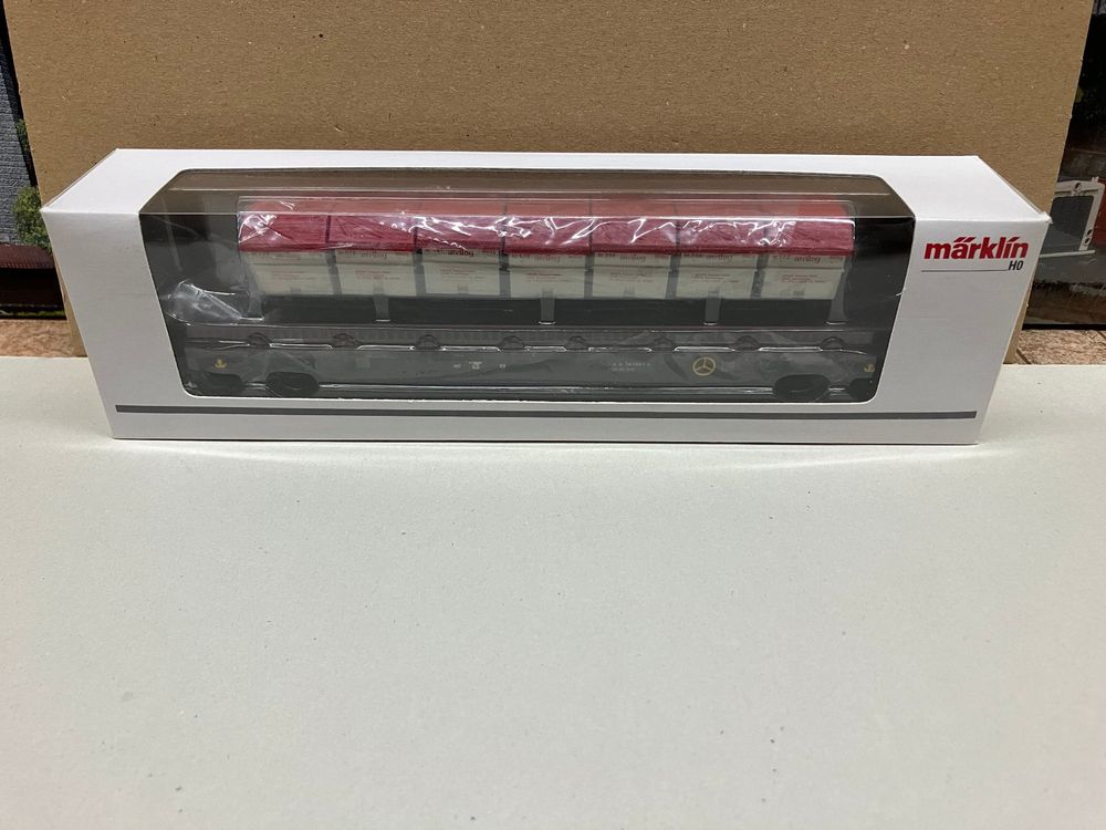 Märklin 47029-01 Niederbordwagen Rens der AAE, mit Ladung H0 (Neu ...