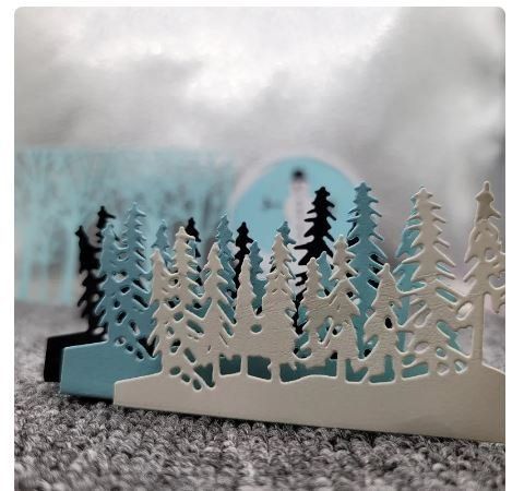 Neue Stanzschablone Tannenwald | Kaufen auf Ricardo
