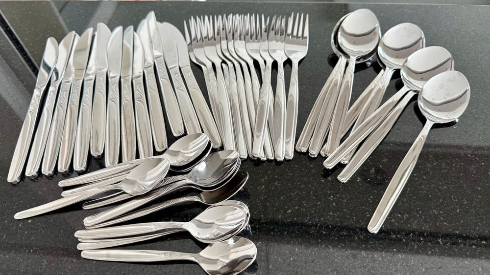 Large Stainless Steel Cutlery Set | Kaufen auf Ricardo