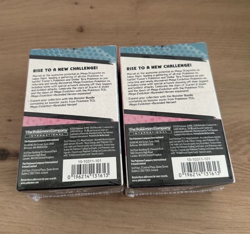 2x Pokemon Ascended Heroes booster bundle ENGLISH ab 1.- ASC (Nuovo e ...