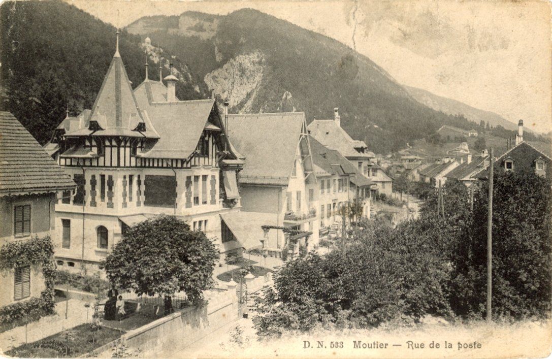 Moutier JU - Rue de la poste en 1909 (Gebraucht) in Niedergesteln für ...