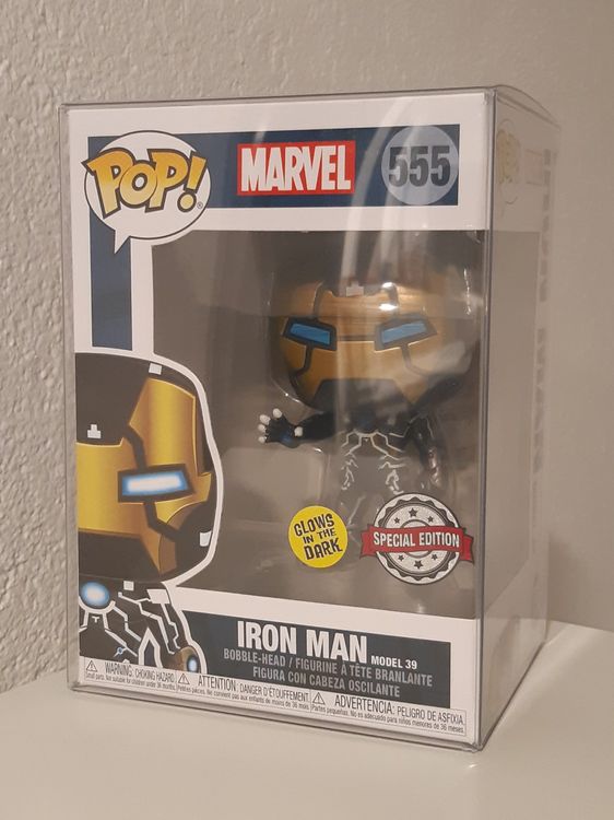 Funko Pop 555 - Iron Man Glows in the Dark (Neu und originalverpackt ...
