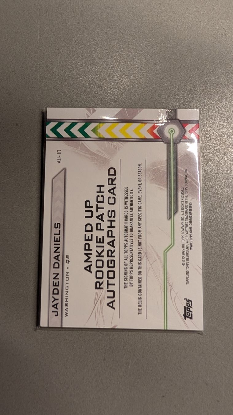 2024 Topps Resurgence Jayden Daniels ROOKIE PATCH AUTO (Neu (gemäss ...