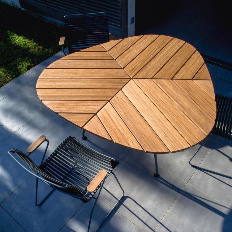 HOUE LEAF Gartenmöbel-Set, Tisch & 4 Stühle, Bambus (Gebraucht) in ...