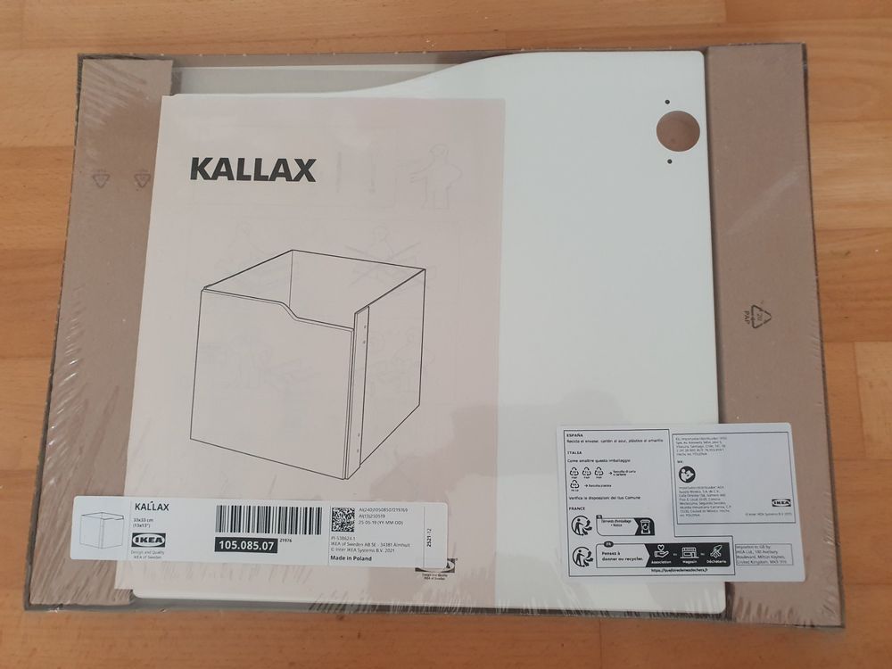🟦 IKEA KALLAX Einsatz NEU 📦Schrank Schublade Drawer locker (Neu und ...