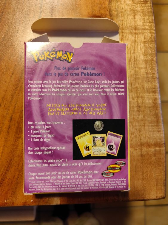 Deck zap pokémon complet mewtwo pikachu wizard francais FR (Gebraucht ...