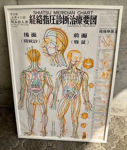 Shiatsu Meridian Karte Akupunktur TCM RARE Original Masunaga (Neu ...