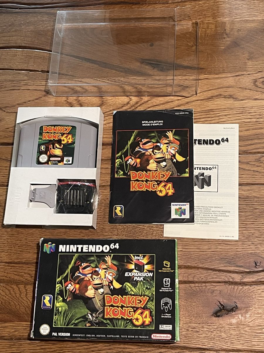 Donkey Kong 64 - Nintendo 64 orginalverpackt & Expansion Pak (Gebraucht ...