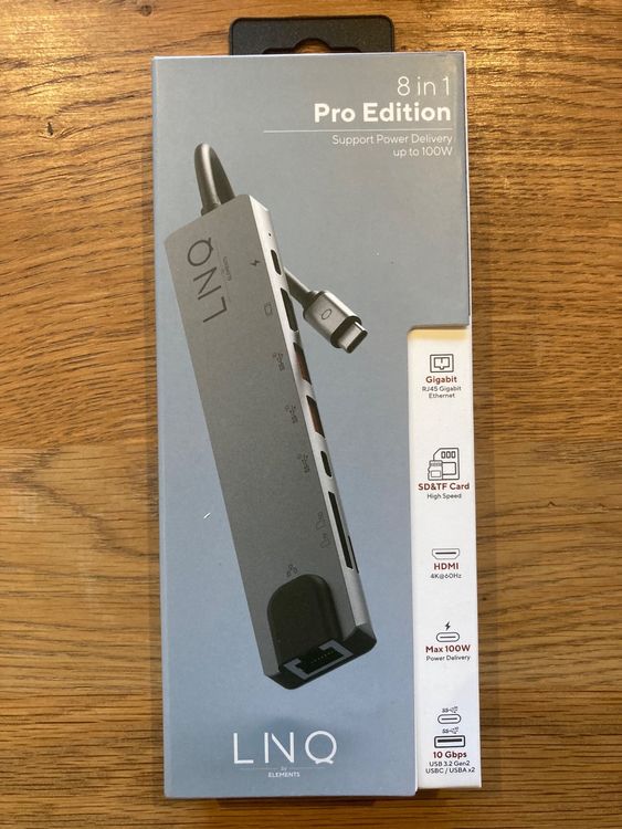 LINQ Multiport Hub USB-C - 8 in 1 Pro Adapter - LQ48010-NEU (Neu und ...
