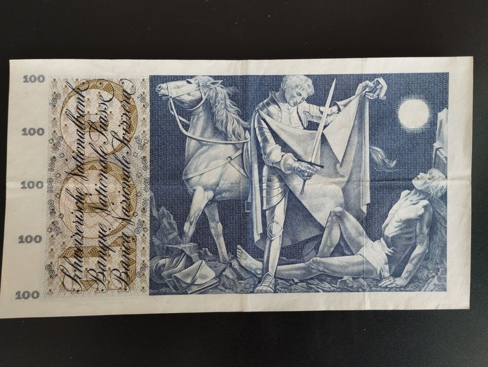 Banknoten 100 CHF 1972 (Gebraucht) in Zürich für CHF 35 – mit Lieferung auf Ricardo kaufen
