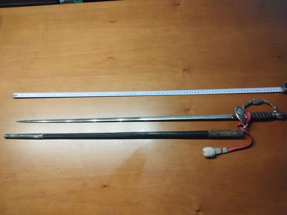 Sehr schöner Schweizer Degen mit Schlagband Nr. 54 von 200 (Gebraucht ...
