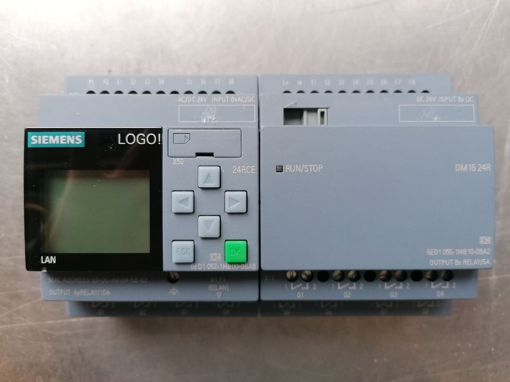 Siemens LOGO! 24RCE Steuerung mit Erweiterungsmodul (Gebraucht) in ...