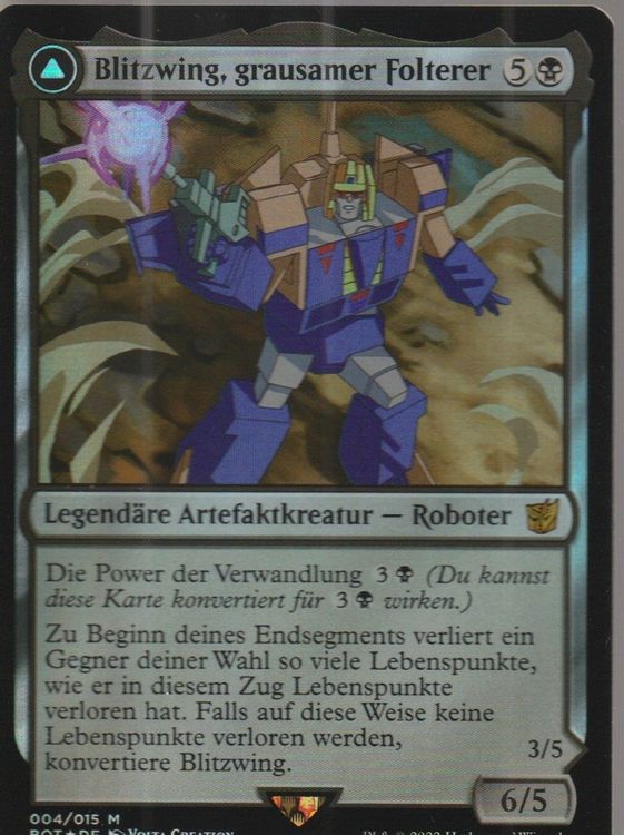 Magic The Gathering MTG Transformers BOT 004 FOIL Blitzwing | Kaufen ...